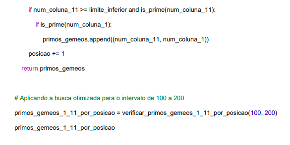 Desvendando padrões em números primos por posição